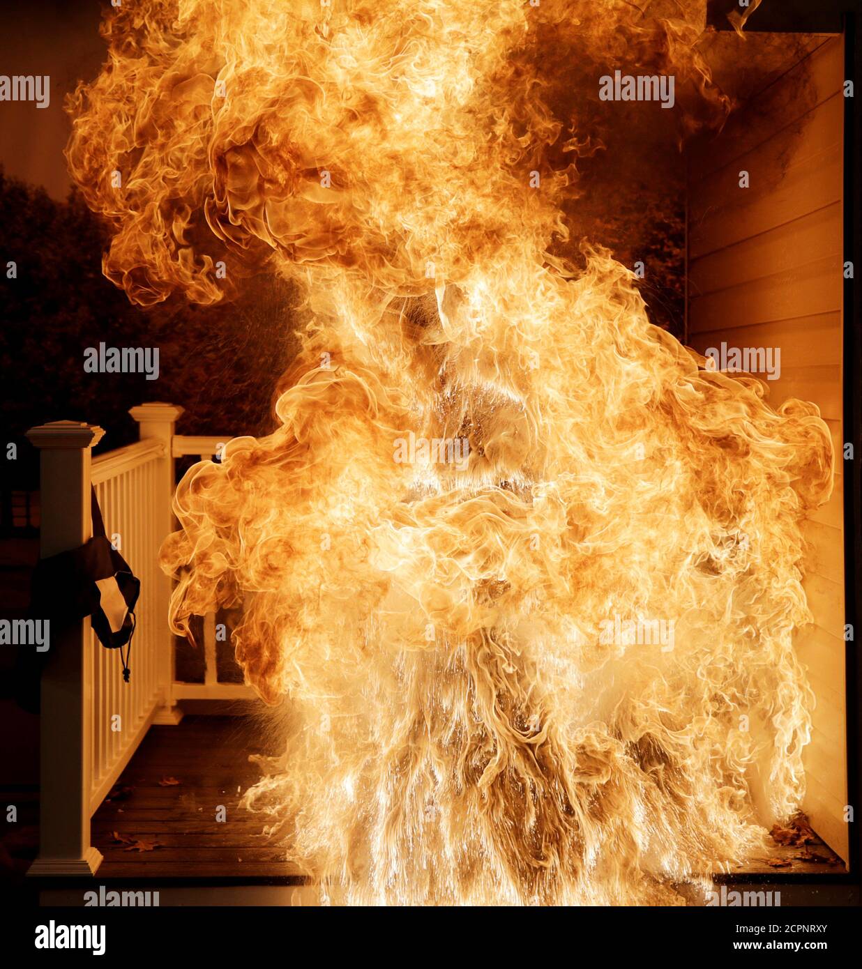 Fire demonstration safety hi-res stock photography and images - Alamy