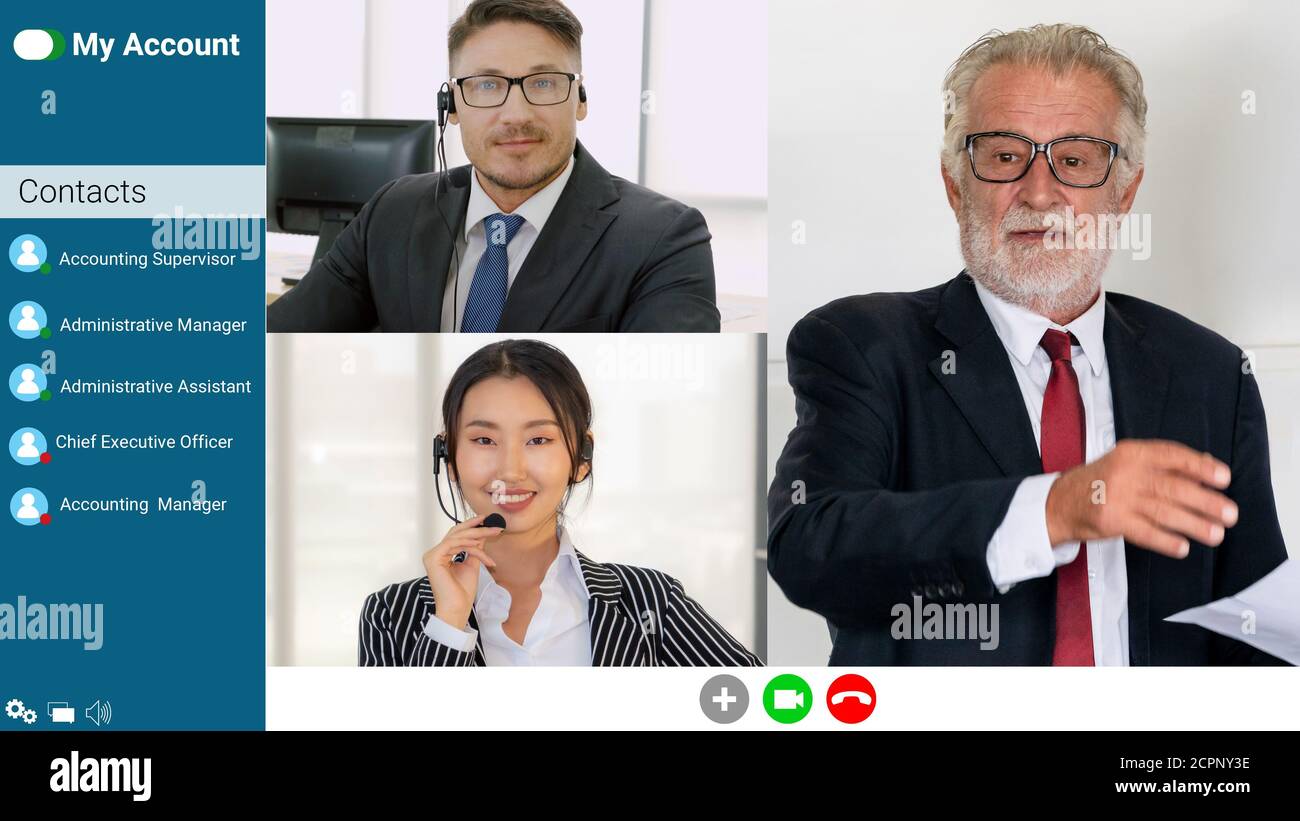 Diversity group of people zoom hi-res stock photography and images - Alamy