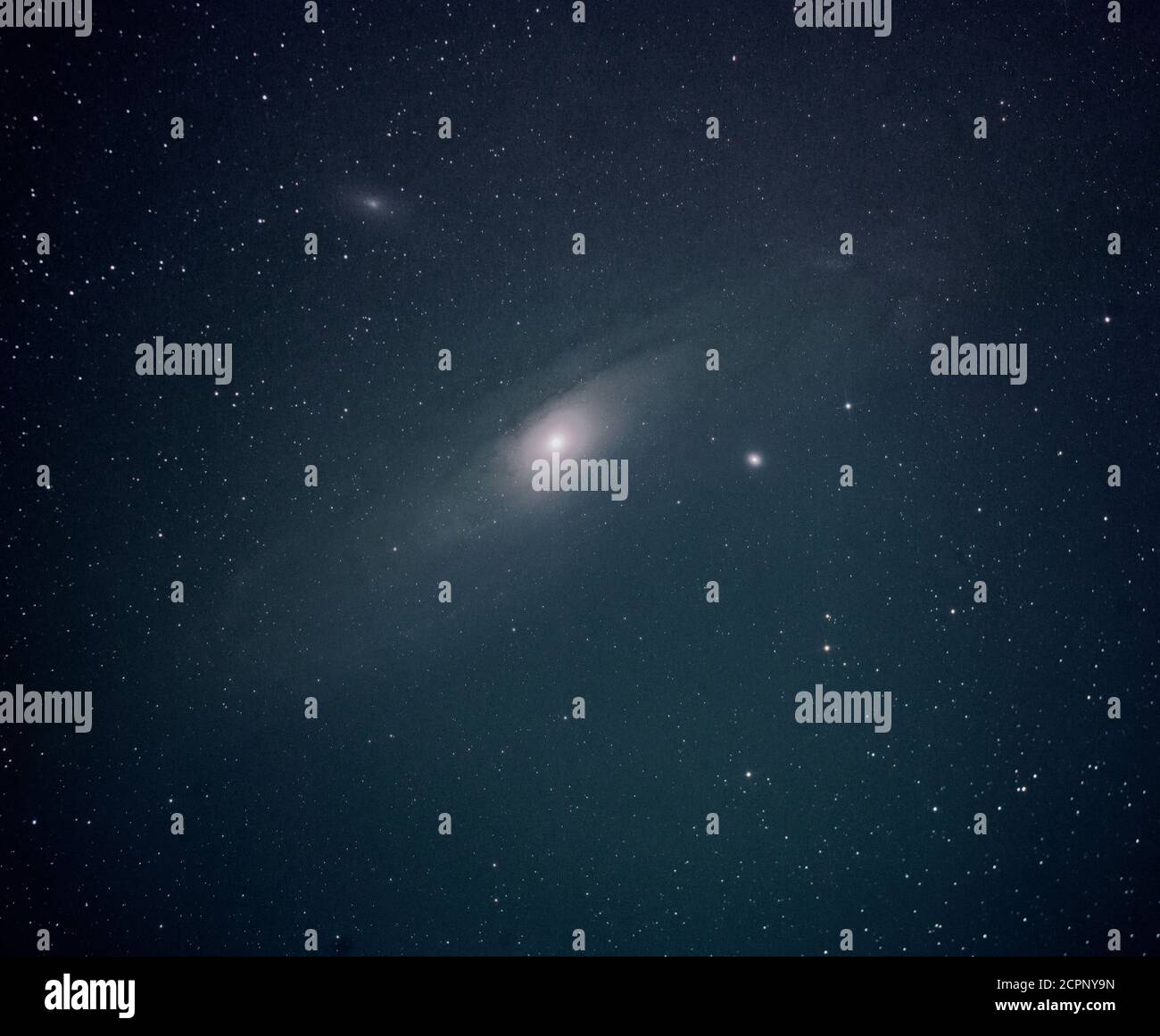 19 September 2020. The Andromeda Galaxy M31 (2.5 million light years distant) against a ...