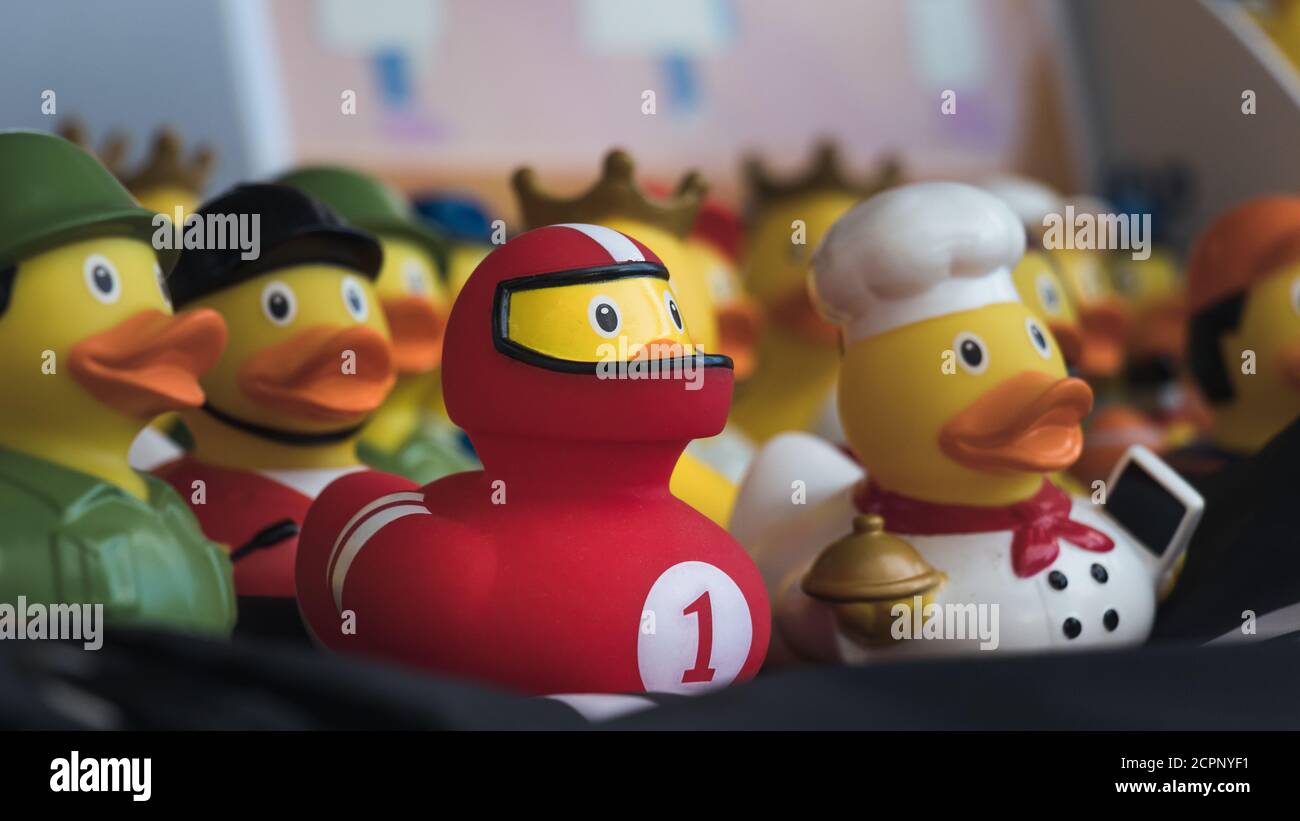 Closeup yellow rubber duck hi-res stock photography and images - Alamy