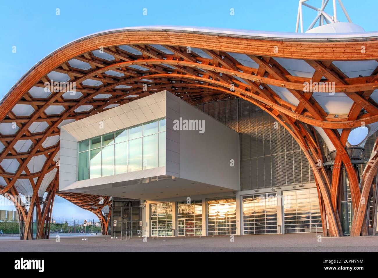 METZ, FRANCE - APRIL 6: Detail composition of Centre Pompidou-Metz ...