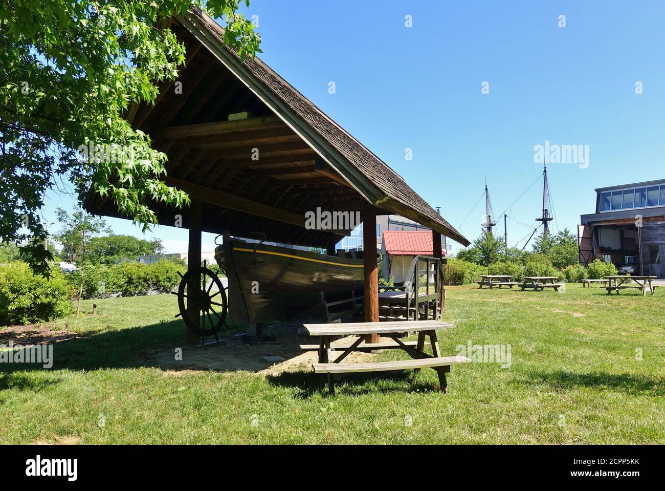 WILMINGTON, DE -13 JUN 2020- View of the historic Kalmar Nyckel ...