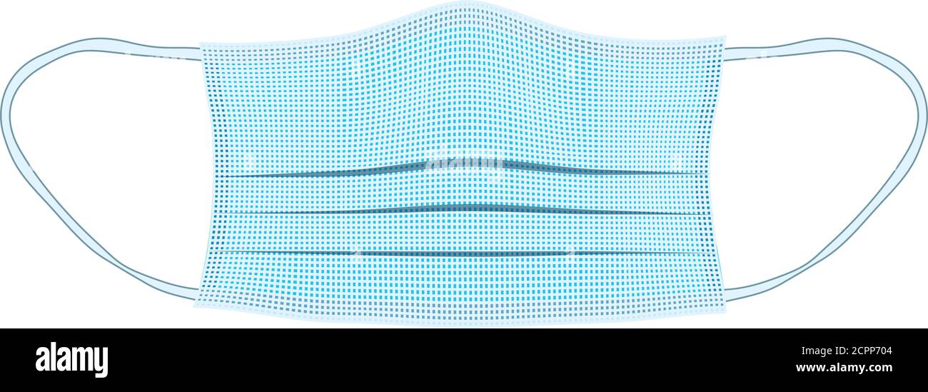 Disposable blue face mask Stock Vector Images - Alamy