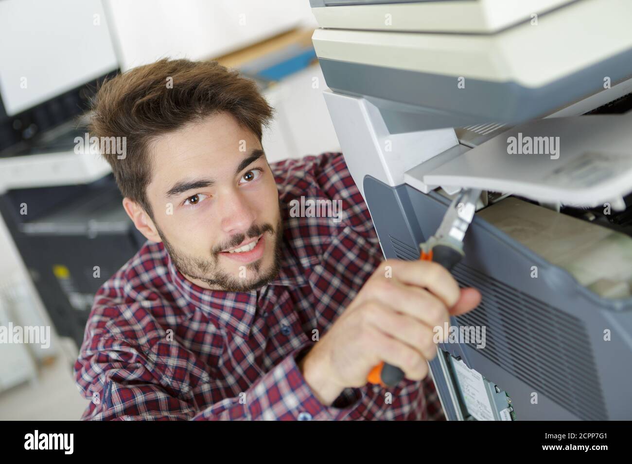 portrait of brand technician posing Stock Photo - Alamy