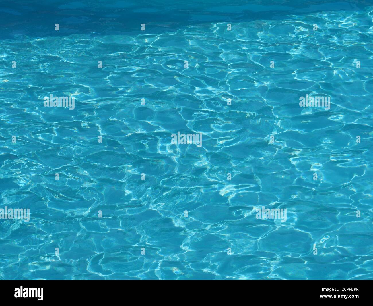 Blue waters in swimming pool on african Sal island in Cape Verde Stock ...