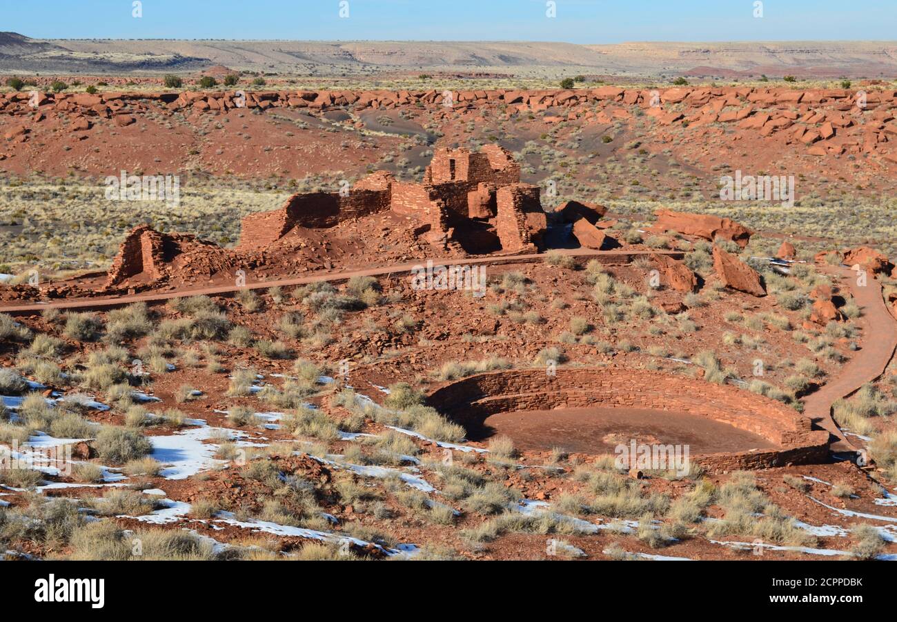 Historic Wukoki red rock ruins and village Stock Photo - Alamy