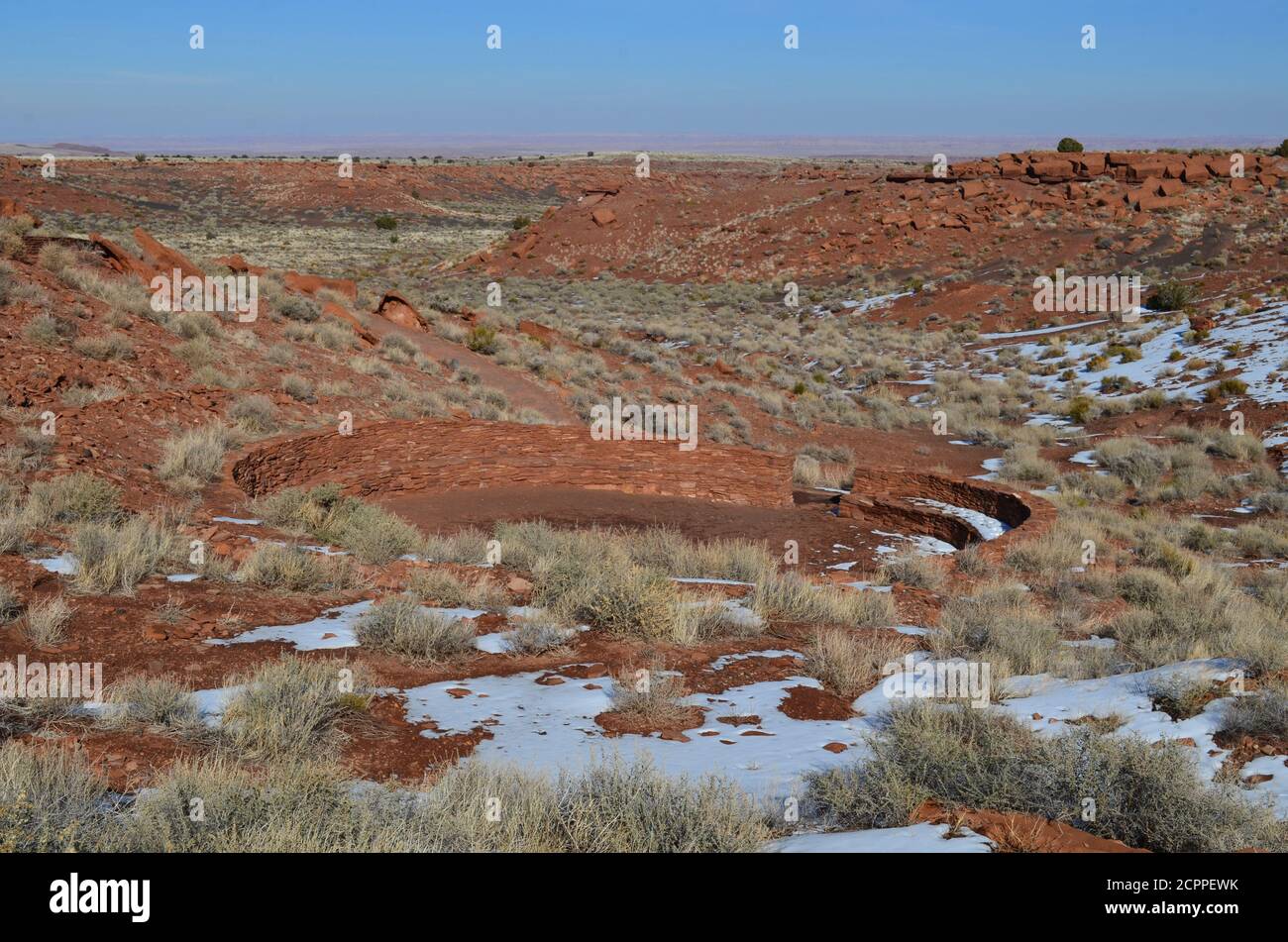 Stone circle at the Wukoki ruins in Arizona Stock Photo - Alamy