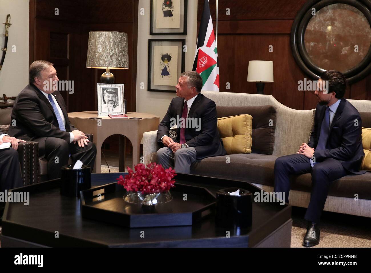 Jordans king abdullah meets u s hi-res stock photography and images - Alamy