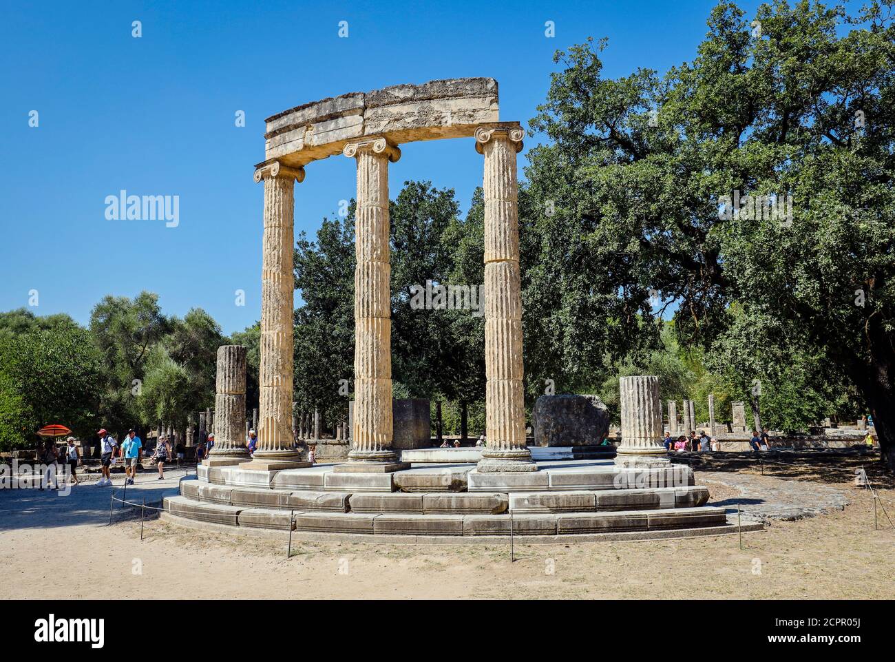 Olympia, Elis, Peloponnese, Greece - Ancient Olympia, here the remains ...