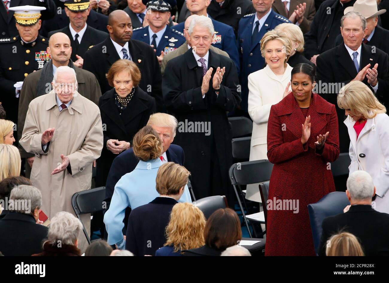President donald trump kisses wife hi-res stock photography and images ...