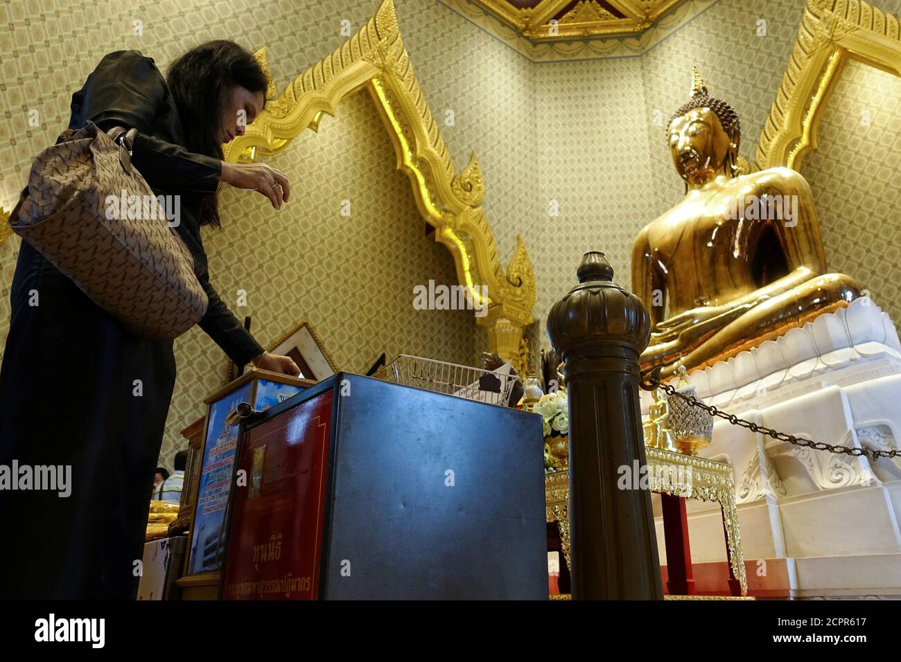 Donation boxes temple hi-res stock photography and images - Alamy