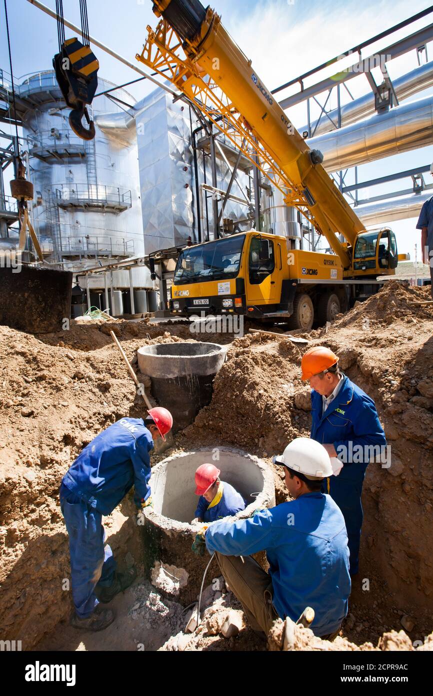Sulfuric acid plant. Ground works for plant modernization and ...