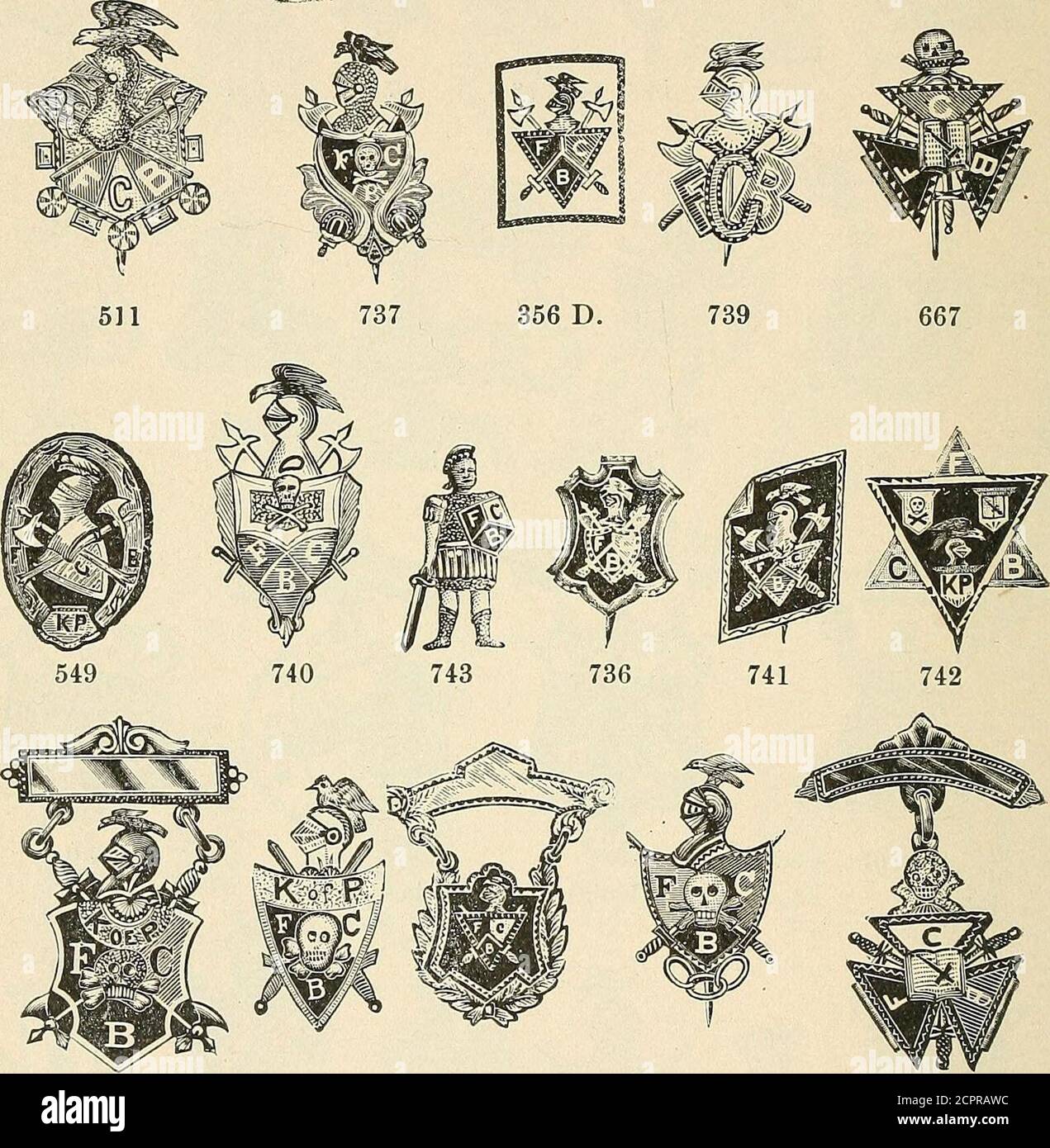 . Illustrated catalogue of solid gold society emblems, pins, buttons ...