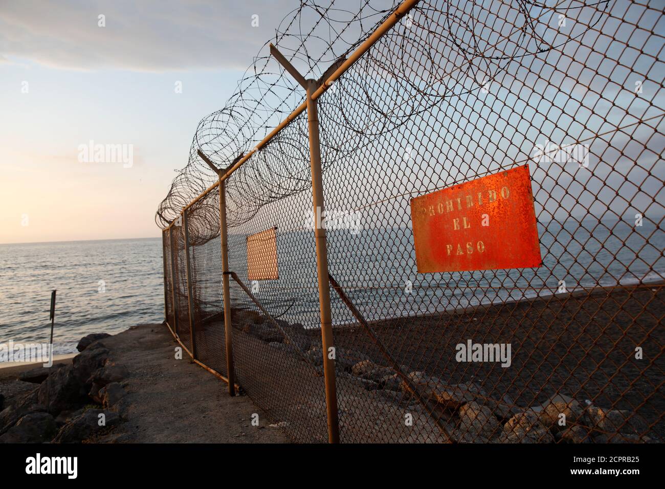 Ceuta Border Fence High Resolution Stock Photography and Images - Alamy