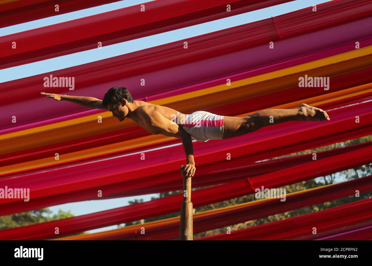 Mallakhamb or malkhamb hi-res stock photography and images - Alamy