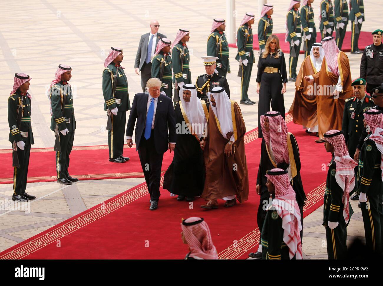 Trump in saudi arabia ceremony hi-res stock photography and images - Alamy