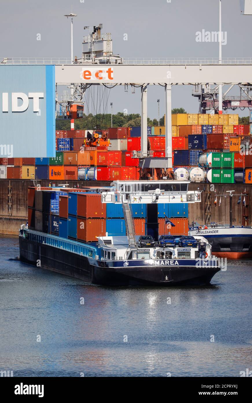 Duisburg, Ruhr area, North Rhine-Westphalia, Germany - Port of Duisburg ...