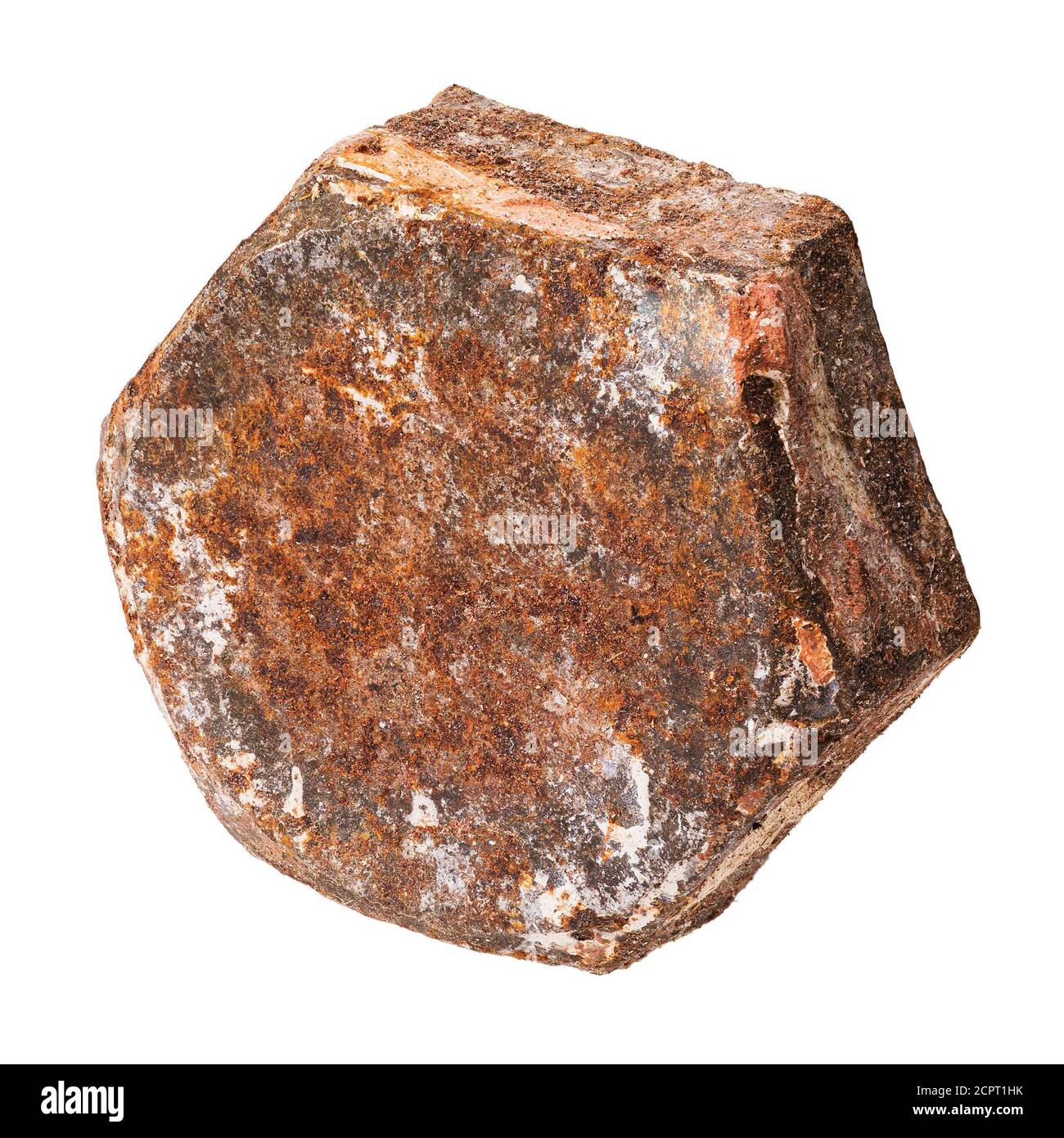 Rusty bolt head isolated on white background. Photo stacking Stock ...