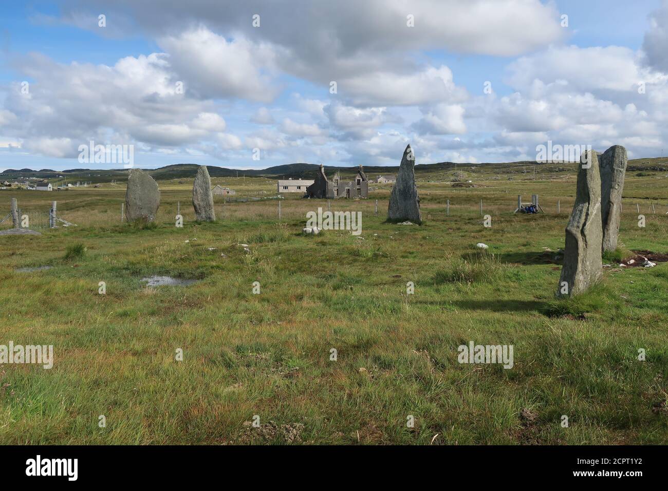Calanais Standing Stones stone circle. The Hebridean Way. Outer ...