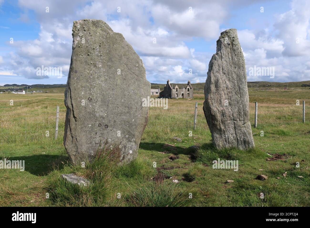 Calanais Standing Stones stone circle. The Hebridean Way. Outer ...