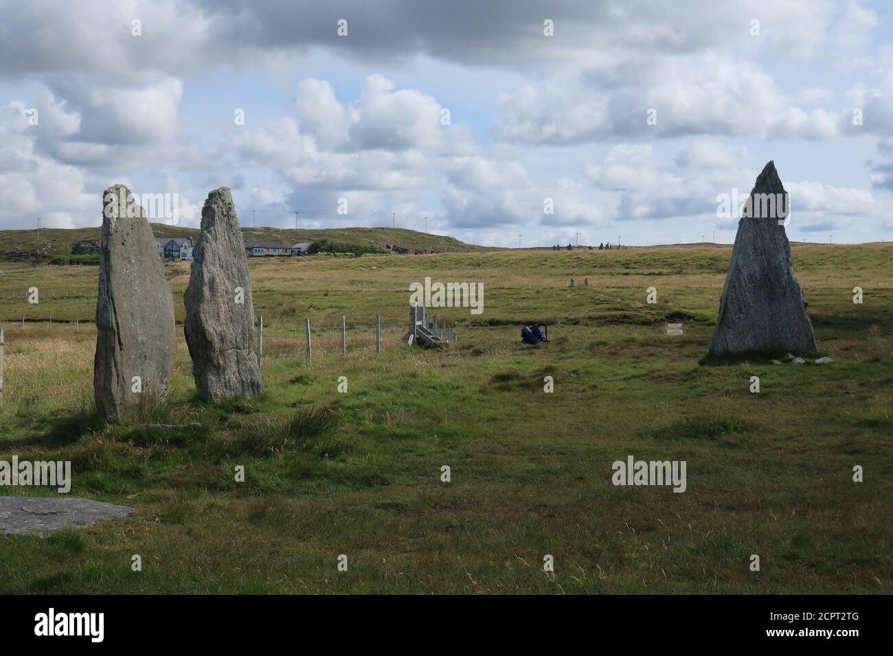 Calanais Standing Stones stone circle. The Hebridean Way. Outer ...