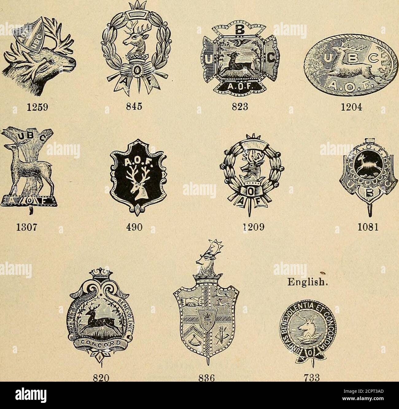. Illustrated catalogue of solid gold society emblems, pins, buttons ...