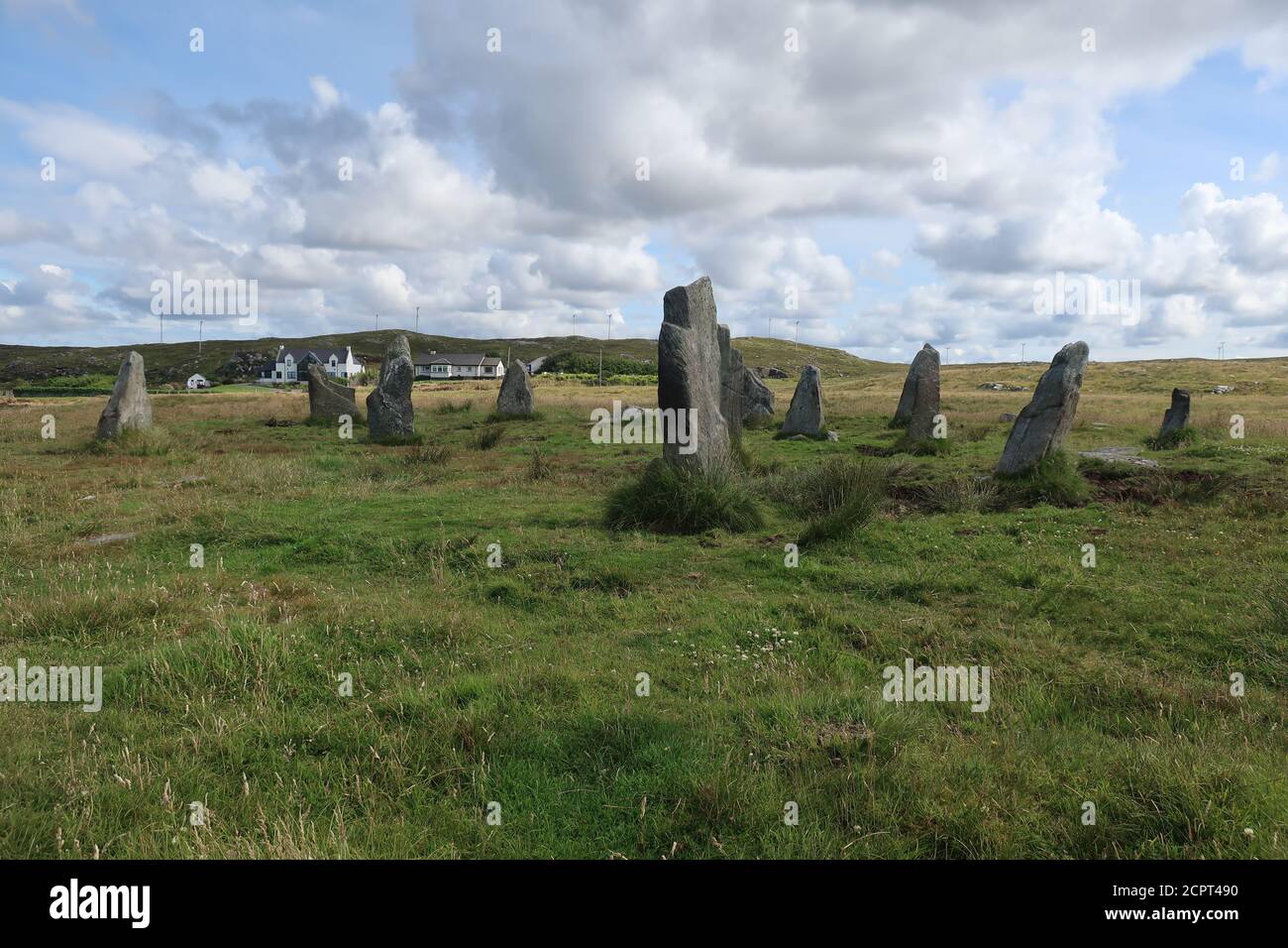 Calanais Standing Stones stone circle. The Hebridean Way. Outer ...