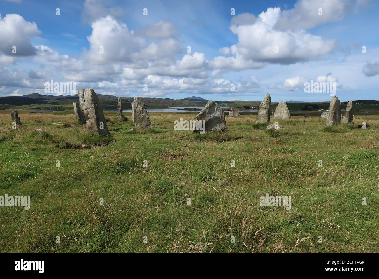 Calanais Standing Stones stone circle. The Hebridean Way. Outer ...