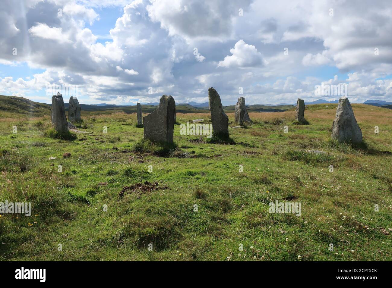 Calanais Standing Stones stone circle. The Hebridean Way. Outer ...