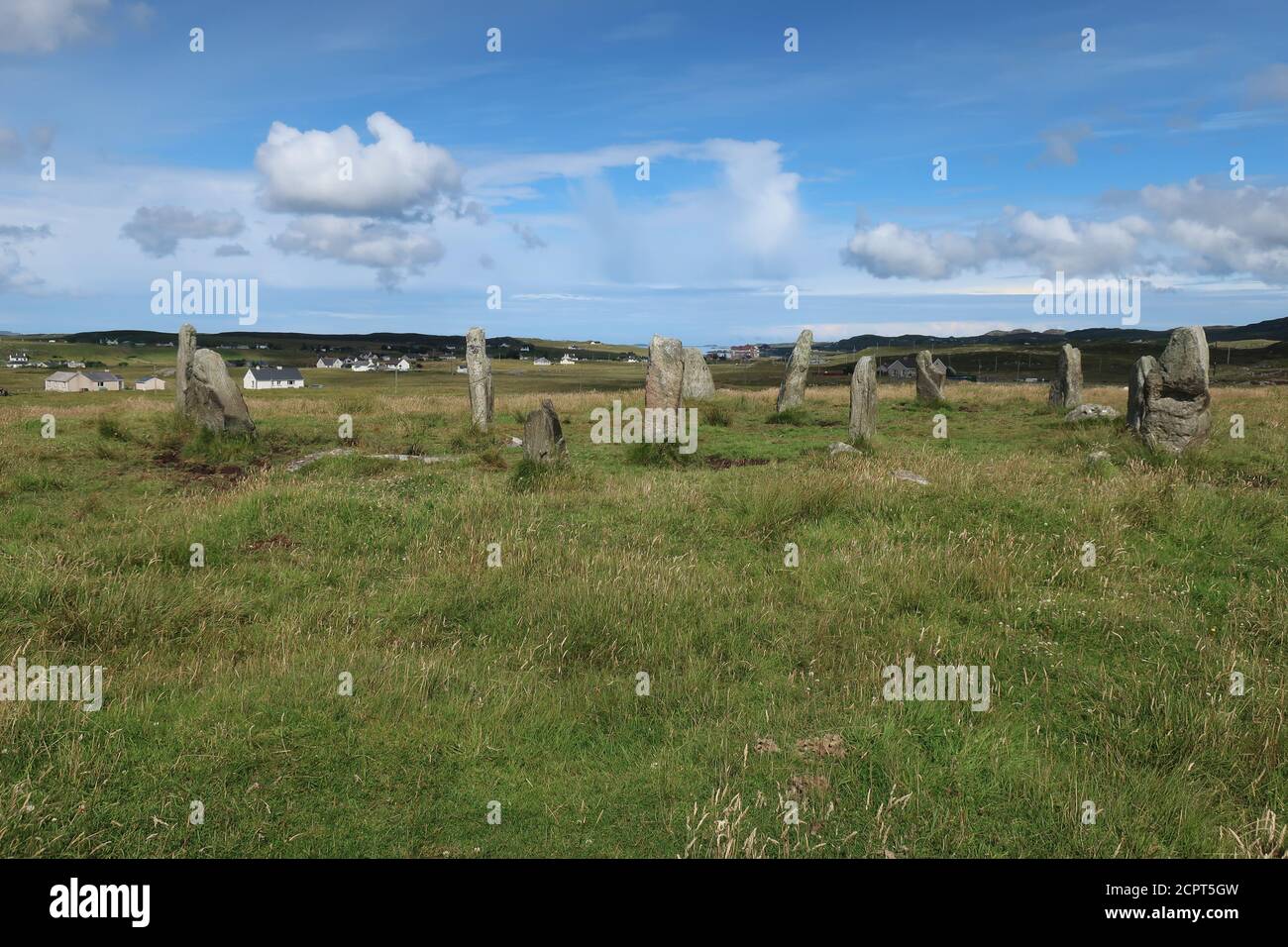 Calanais Standing Stones stone circle. The Hebridean Way. Outer ...