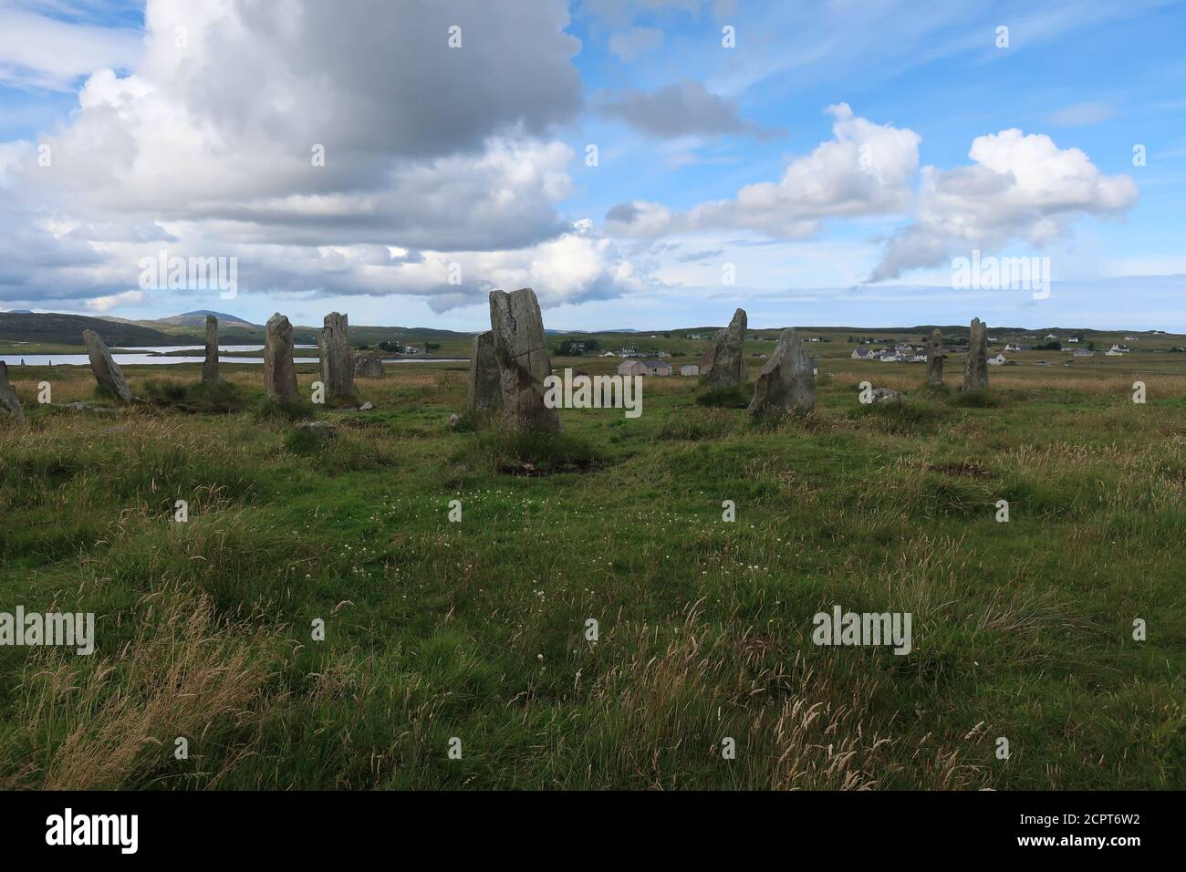 Calanais Standing Stones stone circle. The Hebridean Way. Outer ...