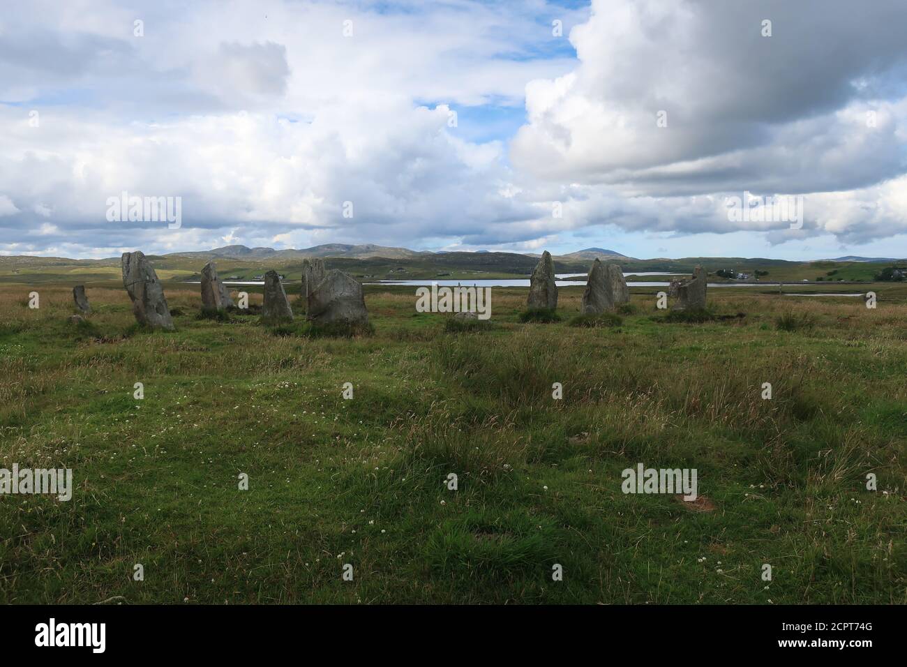 Calanais Standing Stones stone circle. The Hebridean Way. Outer ...