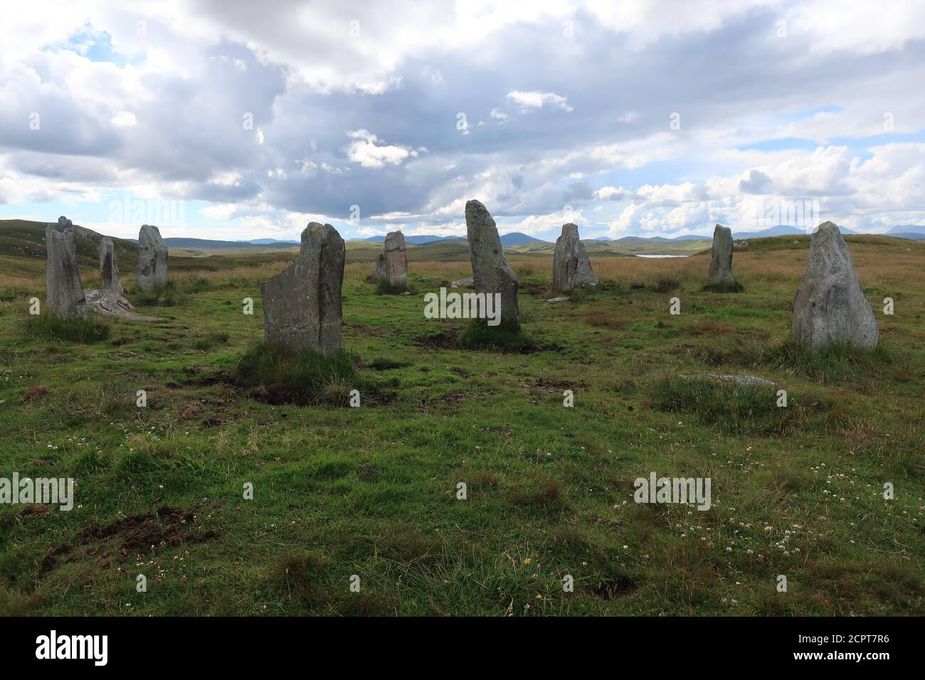 Calanais Standing Stones stone circle. The Hebridean Way. Outer ...
