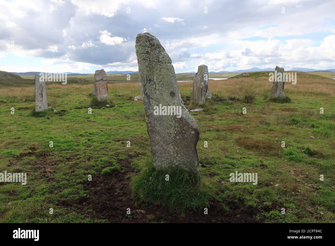 Calanais Standing Stones stone circle. The Hebridean Way. Outer ...