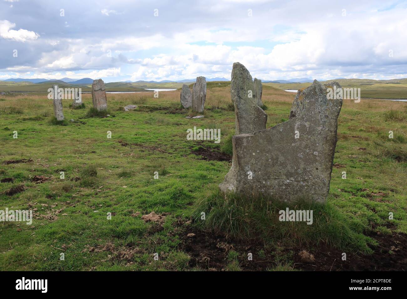 Calanais Standing Stones stone circle. The Hebridean Way. Outer ...