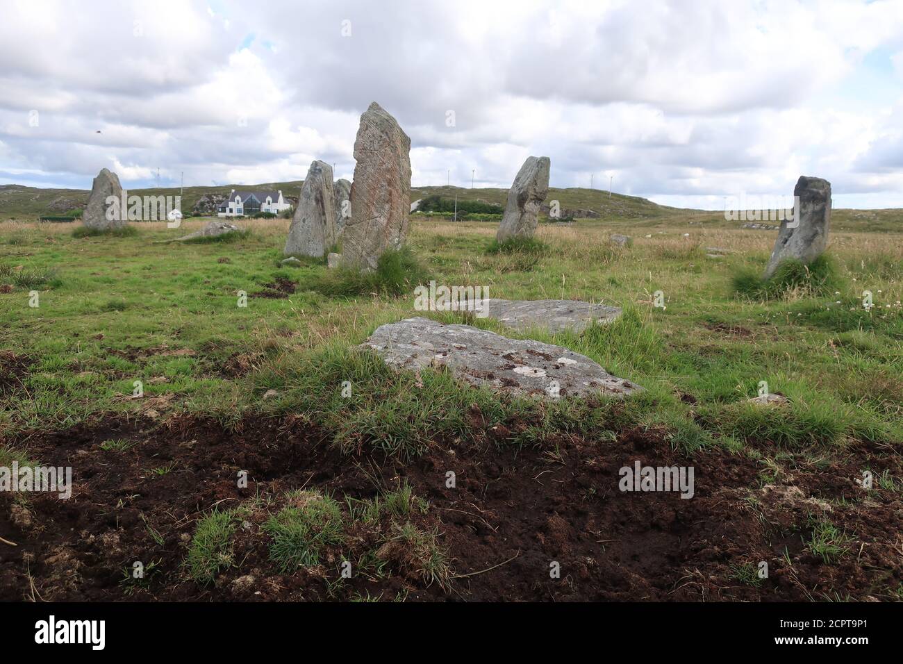 Calanais Standing Stones stone circle. The Hebridean Way. Outer ...