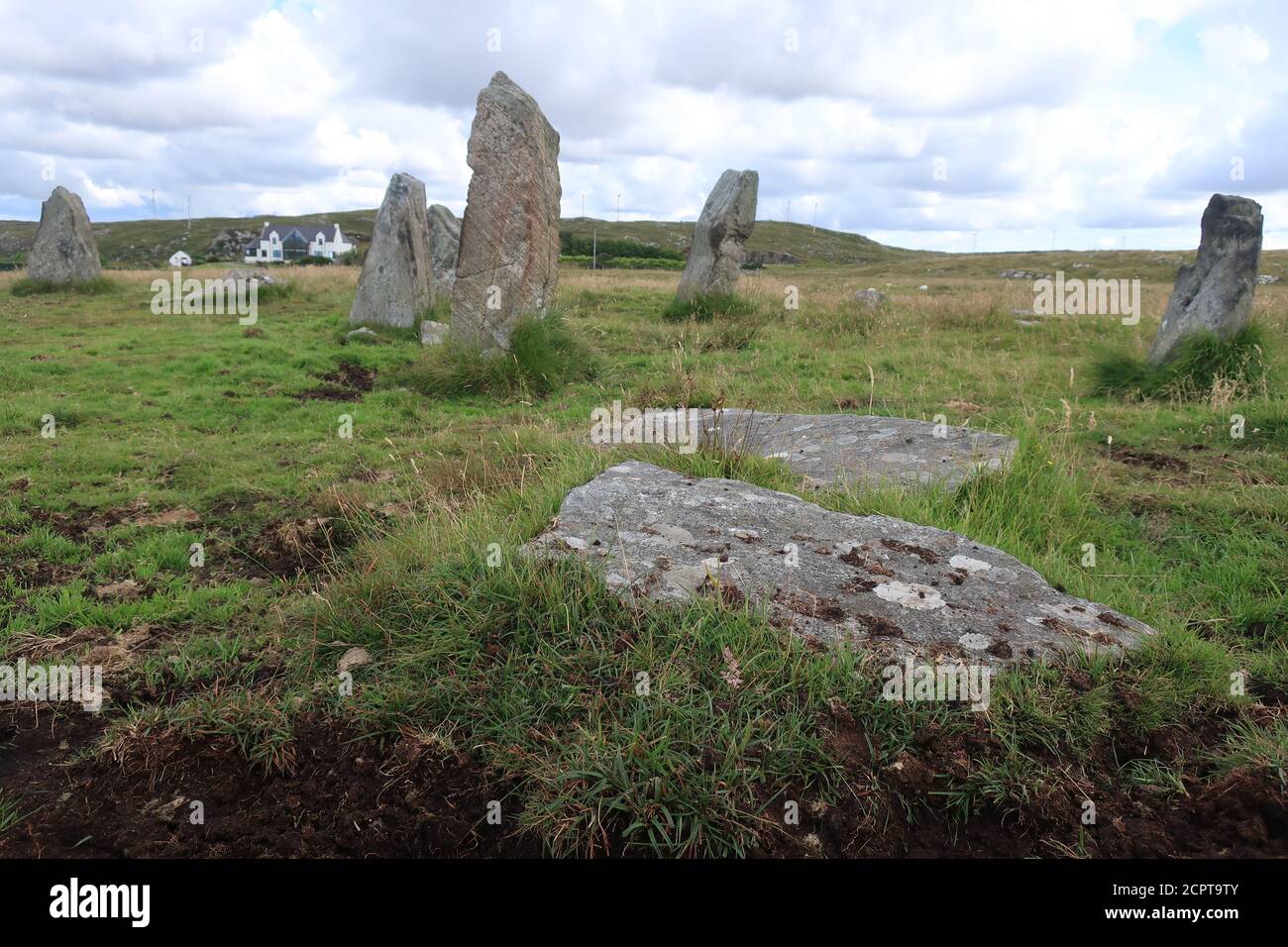 Calanais Standing Stones stone circle. The Hebridean Way. Outer ...