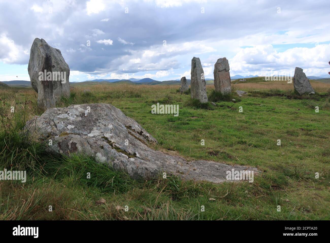 Calanais Standing Stones stone circle. The Hebridean Way. Outer ...