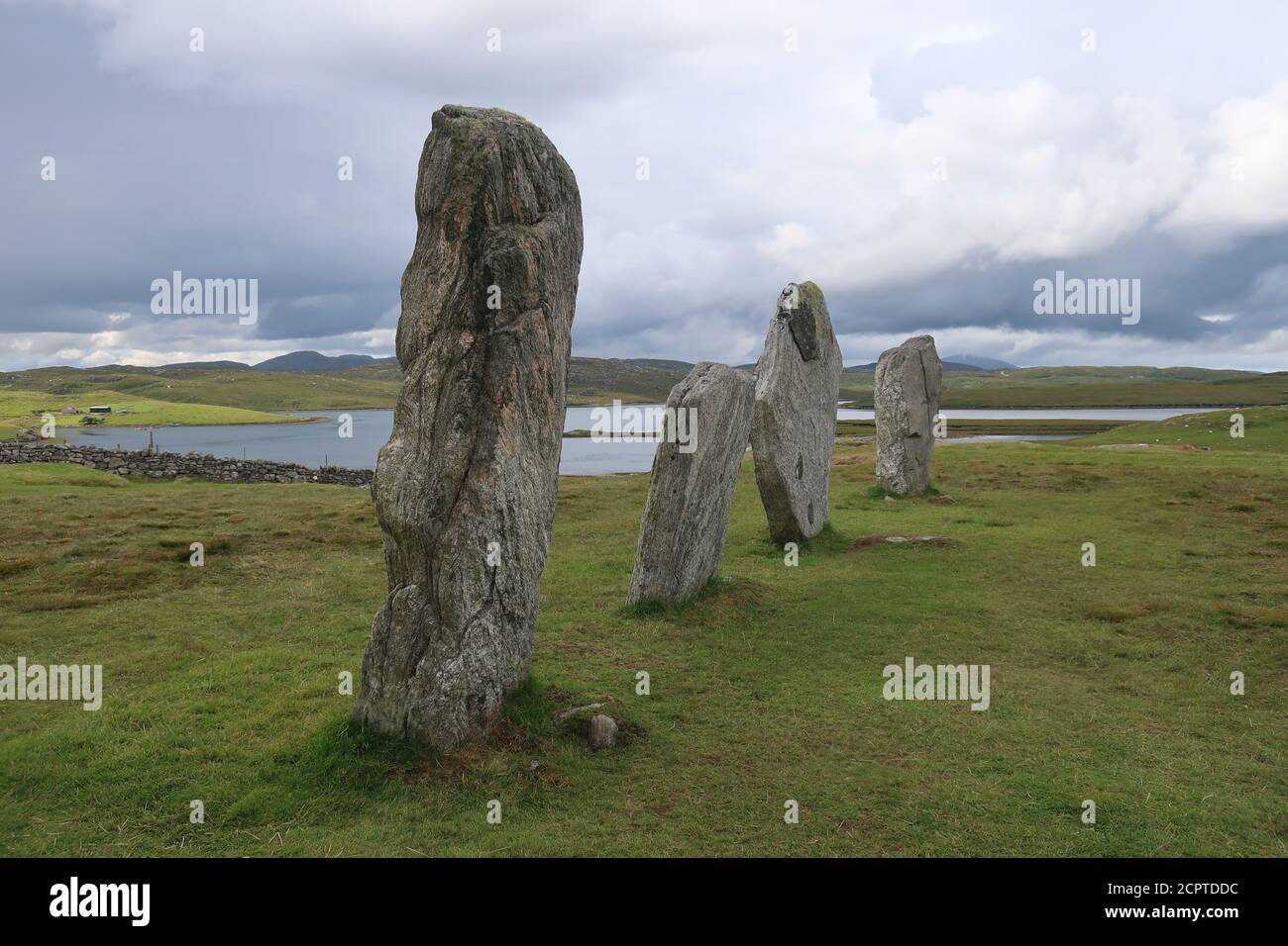 Calanais Standing Stones stone circle. The Hebridean Way. Outer ...