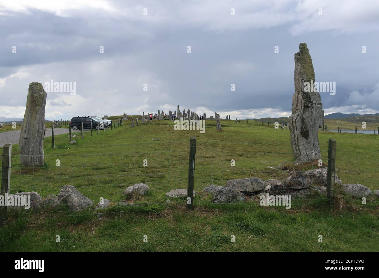 Calanais Standing Stones stone circle. The Hebridean Way. Outer ...