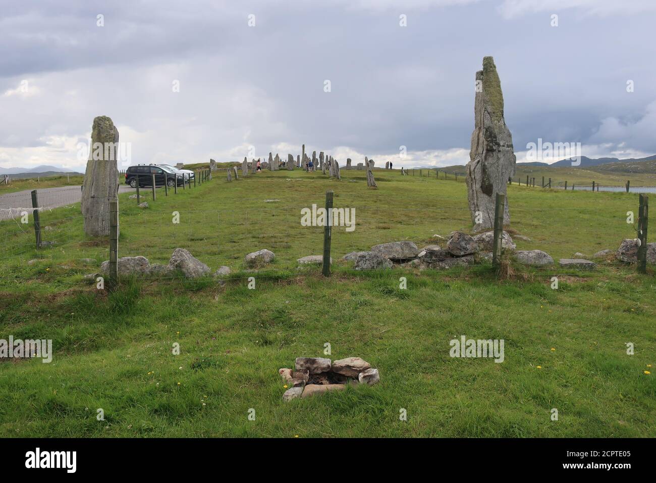Calanais Standing Stones stone circle. The Hebridean Way. Outer ...