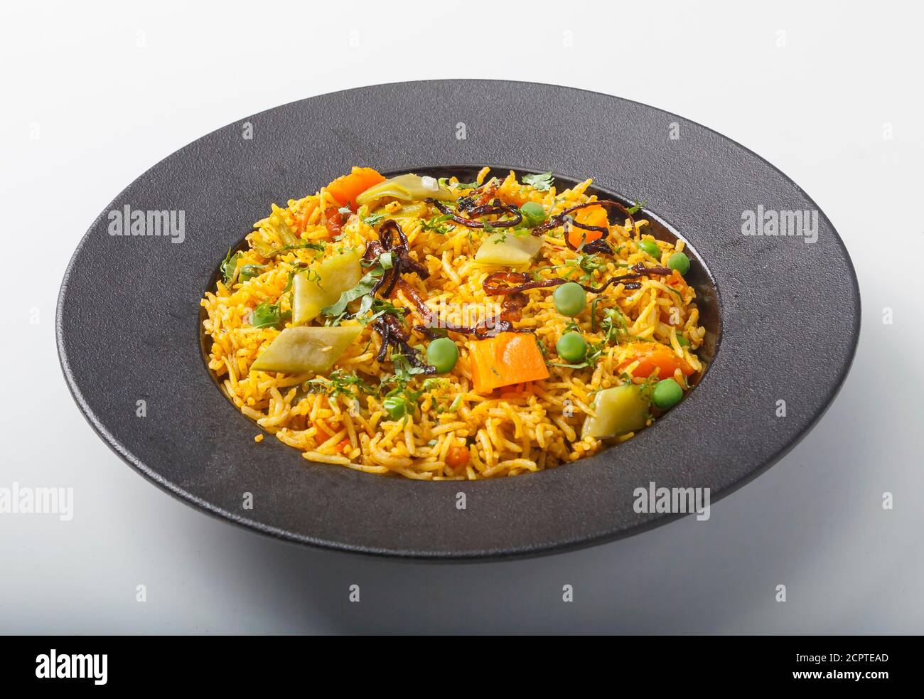 Indian cuisine Vegetable Pulav or Biryan Rice Stock Photo - Alamy