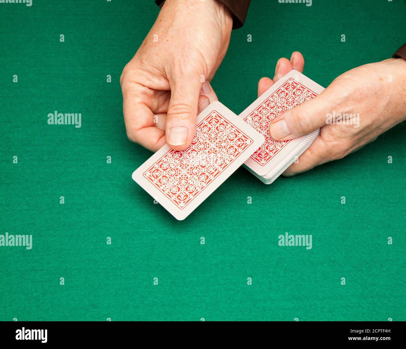 Croupier dealing cards hi-res stock photography and images - Alamy