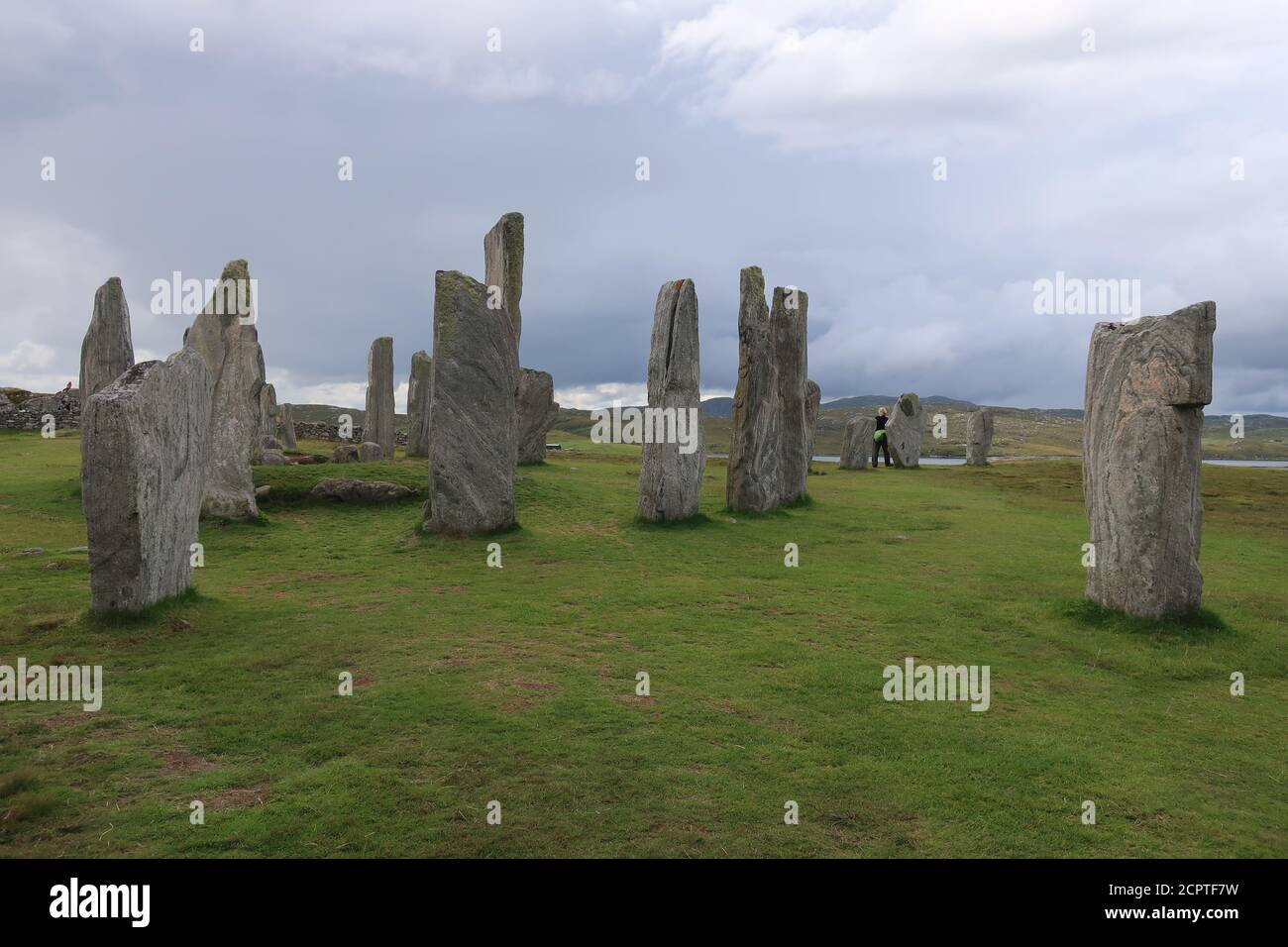 Calanais Standing Stones stone circle. The Hebridean Way. Outer ...