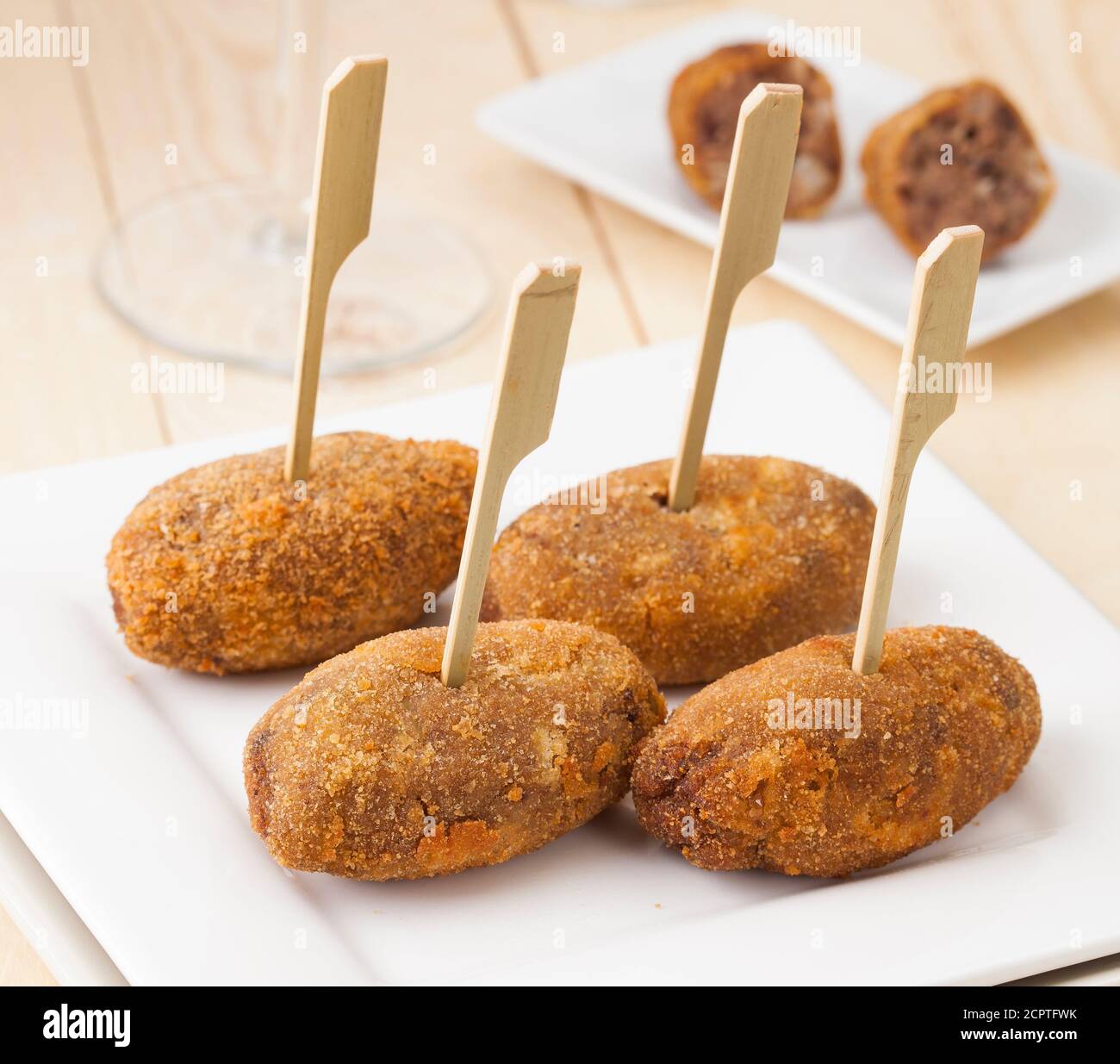 Delicious hot homemade croquettes Stock Photo - Alamy