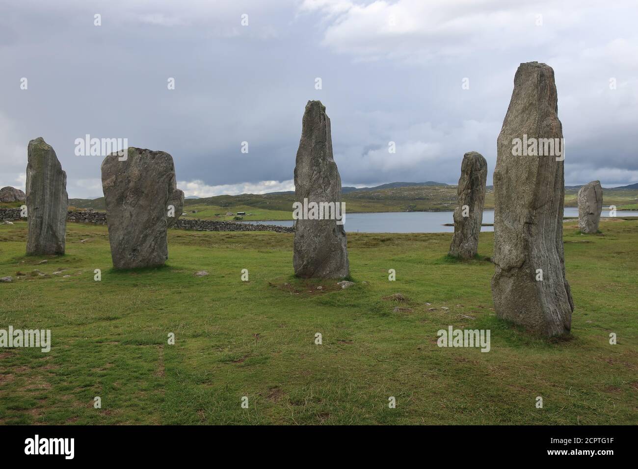Calanais Standing Stones stone circle. The Hebridean Way. Outer ...