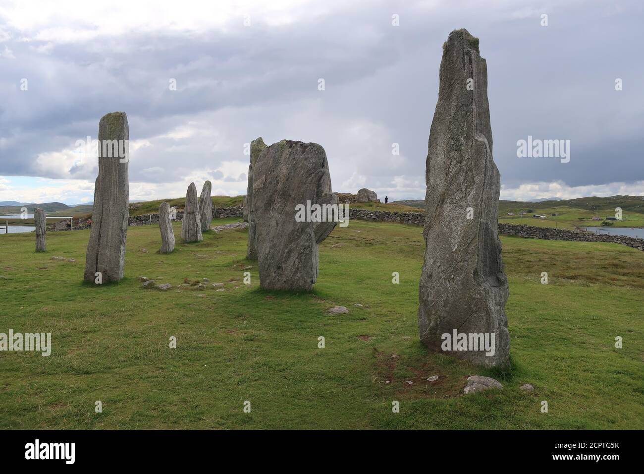Calanais Standing Stones stone circle. The Hebridean Way. Outer ...