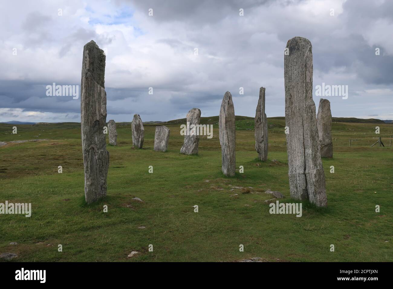 Calanais Standing Stones stone circle. The Hebridean Way. Outer ...
