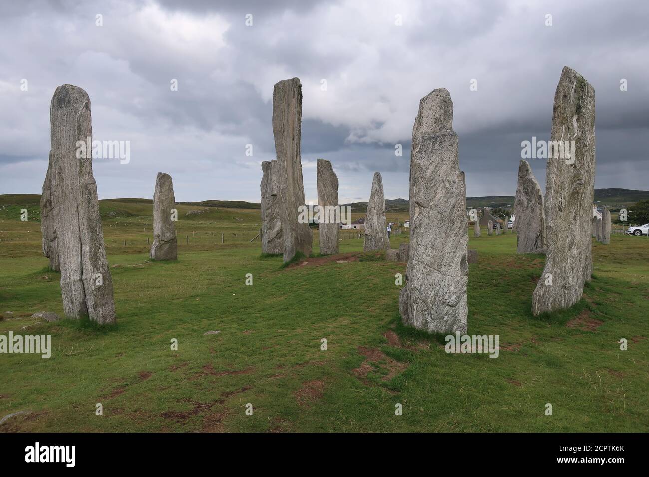 Calanais Standing Stones stone circle. The Hebridean Way. Outer ...