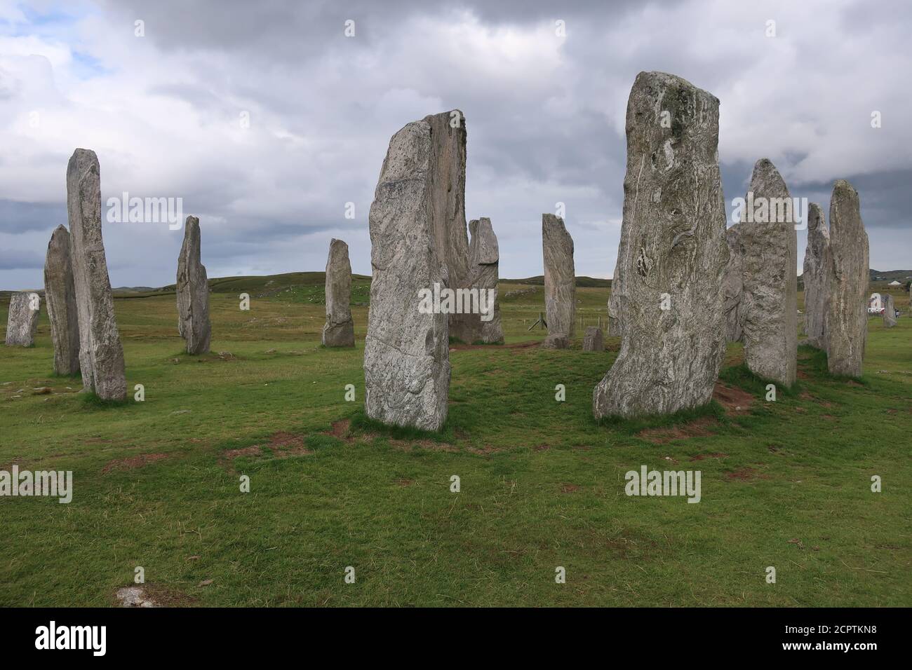 Calanais Standing Stones stone circle. The Hebridean Way. Outer ...